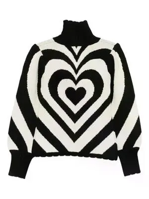 Farm Rio Heart Pattern Sweater