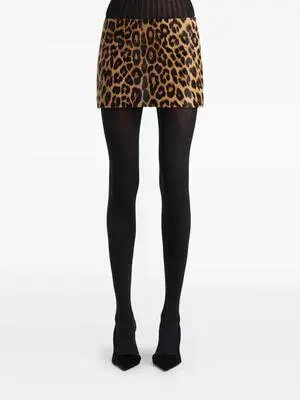 Khaite Leopard-print Mini Skirt