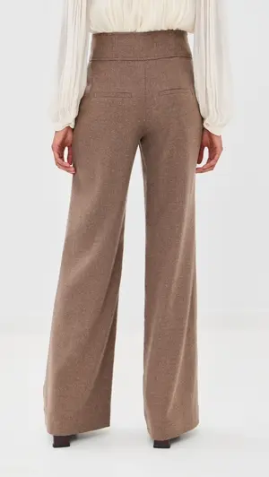 Veronica Beard Giovanna Wide-leg Pant - Lichen Melange
