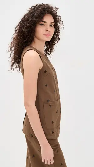 LITTLE LIES Bow Print Vest