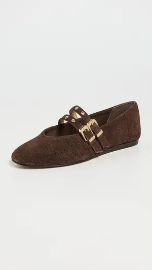 Dolce Vita Baylee Grommet Flats - Dark Brown