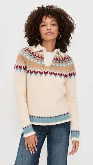 Line & Dot Vesper Fair Isle Sweater