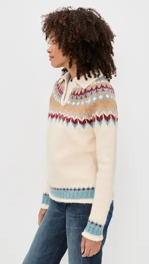 Line & Dot Vesper Fair Isle Sweater