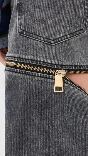 FRENKEN Denim Zipper Trousers