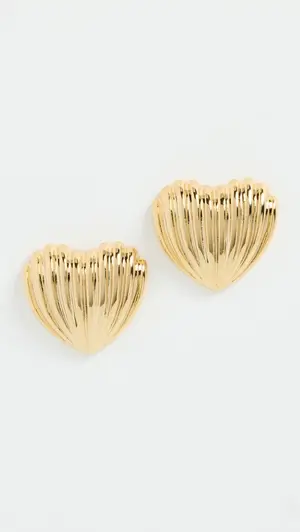 BY ADINA EDEN Heart Stud Earrings