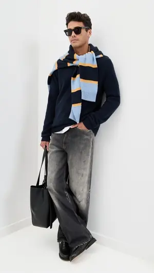 Guest In Residence Allday Cashmere Crewneck Sweater