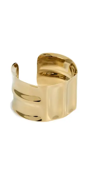MAYAMAR 24k Plate Hammered Cuff Bracelet