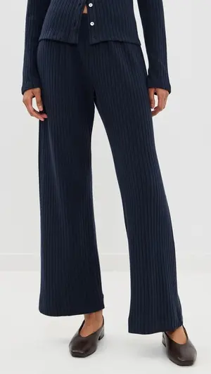 Donni. The Sweater Rib Simple Pants