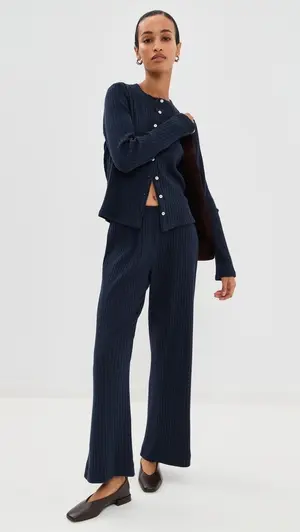 Donni. The Sweater Rib Simple Pants