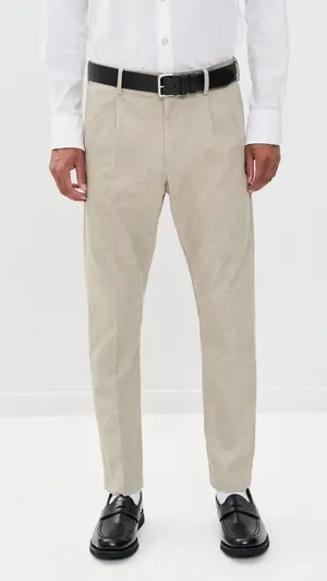 Nn07 Bill Relaxed Tapered Trousers - Cement