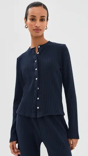 Donni. Ribbed Knit Cardigan