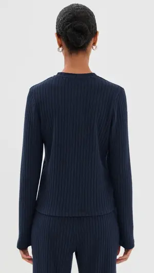 Donni. Ribbed Knit Cardigan