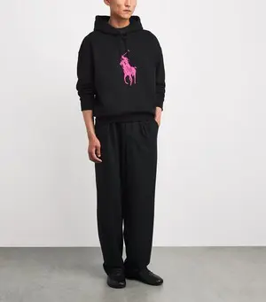 Polo Ralph Lauren Cotton-blend Large Logo Hoodie - Black