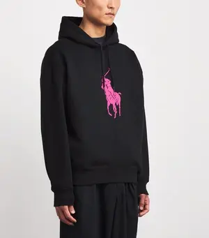 Polo Ralph Lauren Cotton-blend Large Logo Hoodie - Black