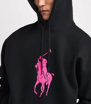 Polo Ralph Lauren Cotton-blend Large Logo Hoodie - Black