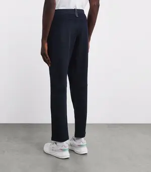 Sease Wool-blend Drawstring Trousers - Navy