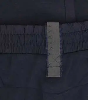 Sease Wool-blend Drawstring Trousers - Navy