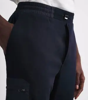 Sease Wool-blend Drawstring Trousers - Navy