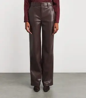 Alice + Olivia Vegan Leather Alexander Trousers