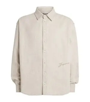 Jacquemus Denim Simon Shirt - Beige