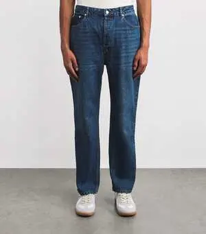 Officine Générale Straight-leg Vintage Wash Jeans