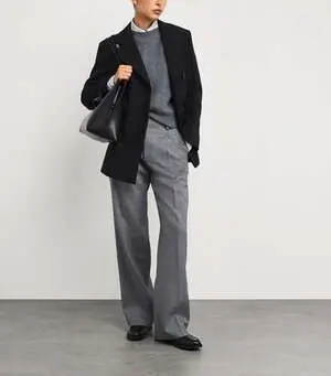 Sandro Wool-blend Straight Trousers