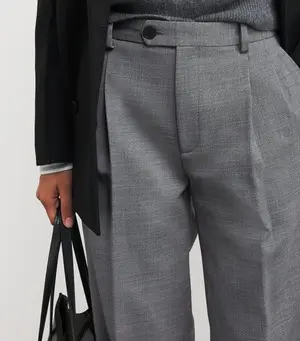 Sandro Wool-blend Straight Trousers