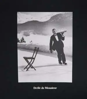 Drole De Monsieur Cotton Waiter On Skates T-shirt