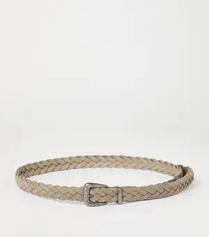 Brunello Cucinelli Braided Leather Belt