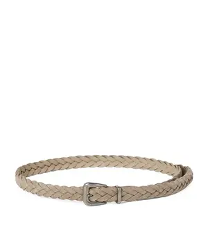 Brunello Cucinelli Braided Leather Belt
