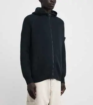Stone Island Cashmere Zip-up Ghost Hoodie