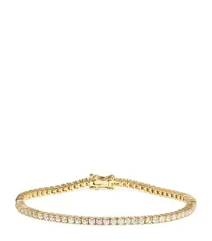 Harrods Diamond Tennis Bracelet - Gold
