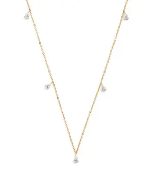 Harrods 18k Yellow And Diamond Necklace