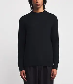 Sandro Wool Crew-neck Sweatshirt - Blue