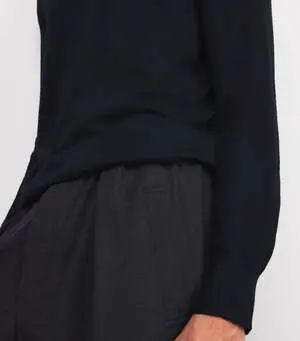 Sandro Wool Crew-neck Sweatshirt - Blue
