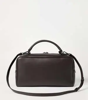 Brunello Cucinelli Leather Explorer Boston Top-handle Bag - Brown
