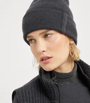 Brunello Cucinelli Cashmere Ribbed Beanie