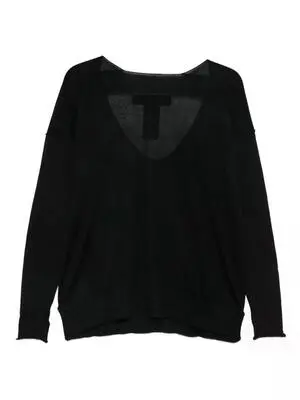 Isabel Benenato V-neck Long Sleeve Sweater
