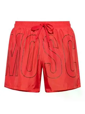 Moschino Logo-print Swim Shorts - Red