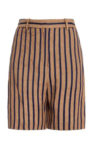 MEL USINE Helene Linen Shorts - Multi