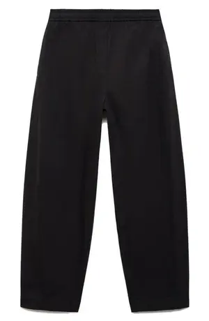 Mango Pull-on Stretch Cotton Pants