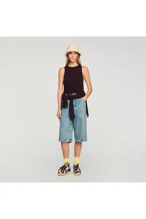 Sandro Sleeveless Fine Knit Vest