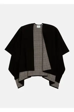 Vince Double-face Cashmere Cape - Black