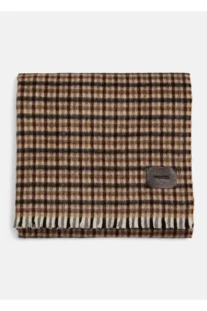 Vince Gingham Wool-cashmere Oversized Wrap - Black