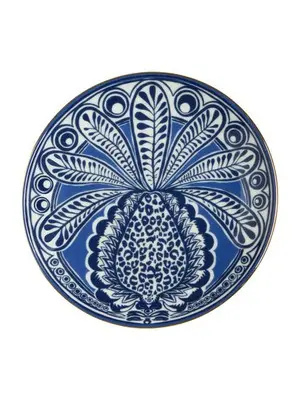 La DoubleJ Side Plate - Big Pineapple Blue
