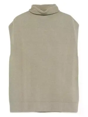 Antonelli Firenze Roll-neck Sleeveless Top