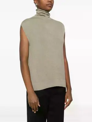 Antonelli Firenze Roll-neck Sleeveless Top