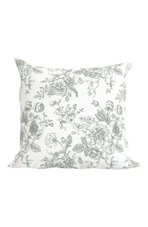 WINTERBORNE DECOR Floral Toile Pillow - Green