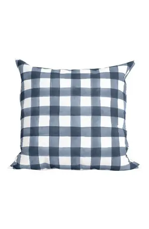 WINTERBORNE DECOR Classic Navy Check Pillow