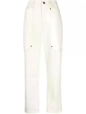Brunello Cucinelli Contrast-stitching Straight-leg Jeans
